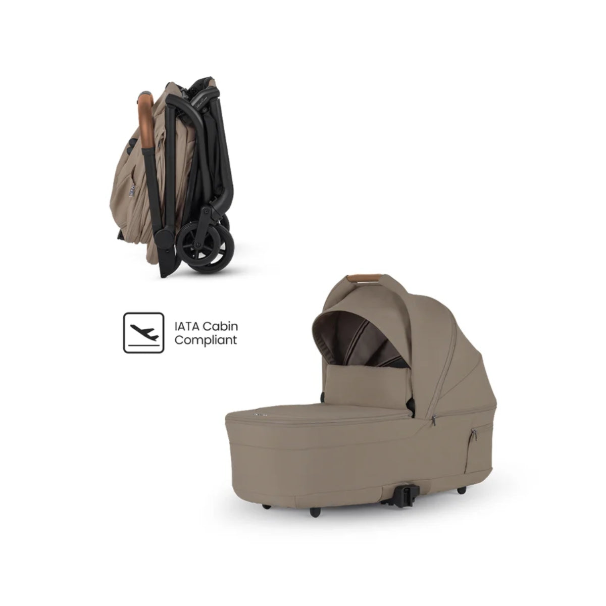 Silver Cross Nia Compact Bassinet - Champagne – Luna Baby Store Miami
