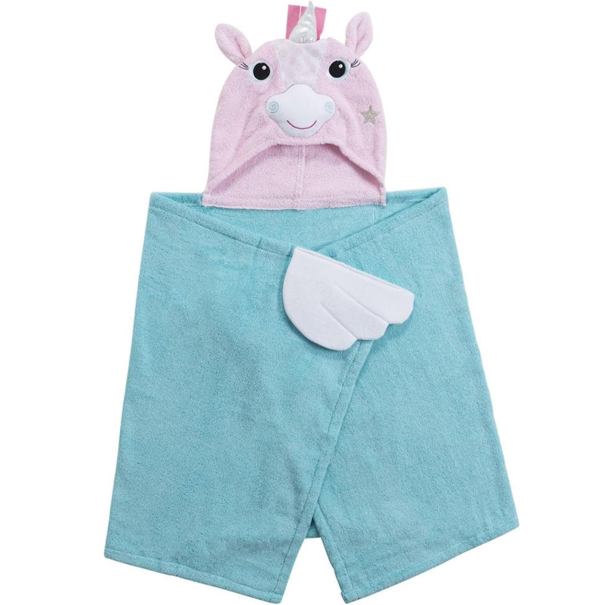 Zoocchini Kids Plush Terry Hooded Bath Towel - Allie the Alicorn – Luna ...